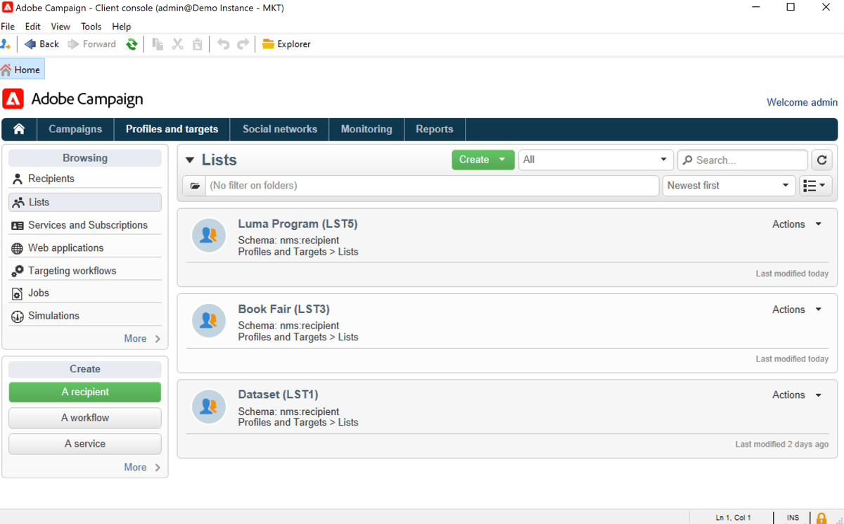 Create profile audiences in Campaign | Adobe Campaign