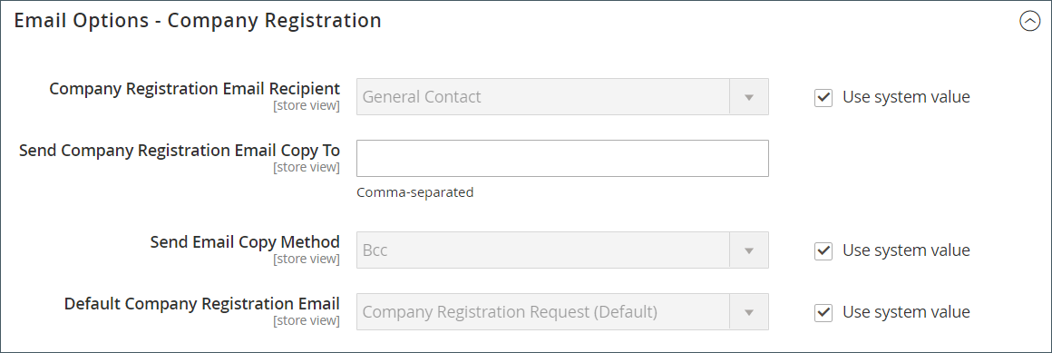 Configure company email | Adobe Commerce