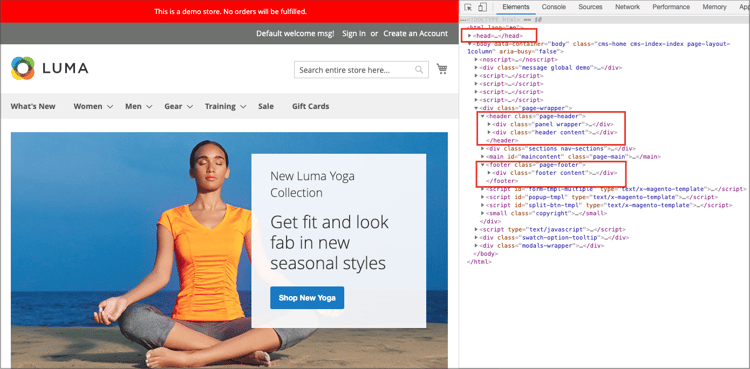Page setup | Adobe Commerce Page setup | Adobe Commerce