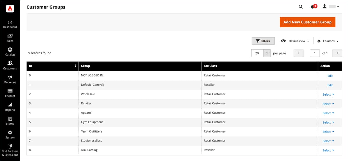 Customer groups | Adobe Commerce