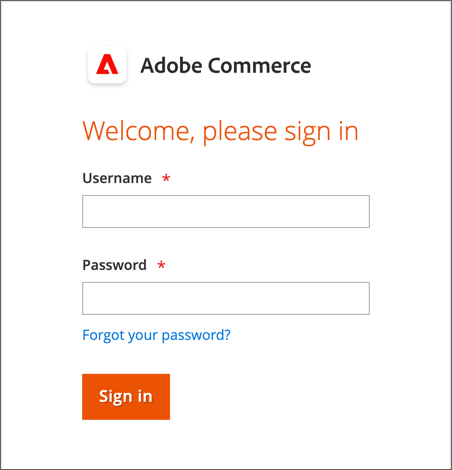 Your Admin user account | Adobe Commerce