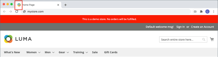 Storefront branding | Adobe Commerce