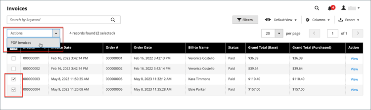 Invoices | Adobe Commerce
