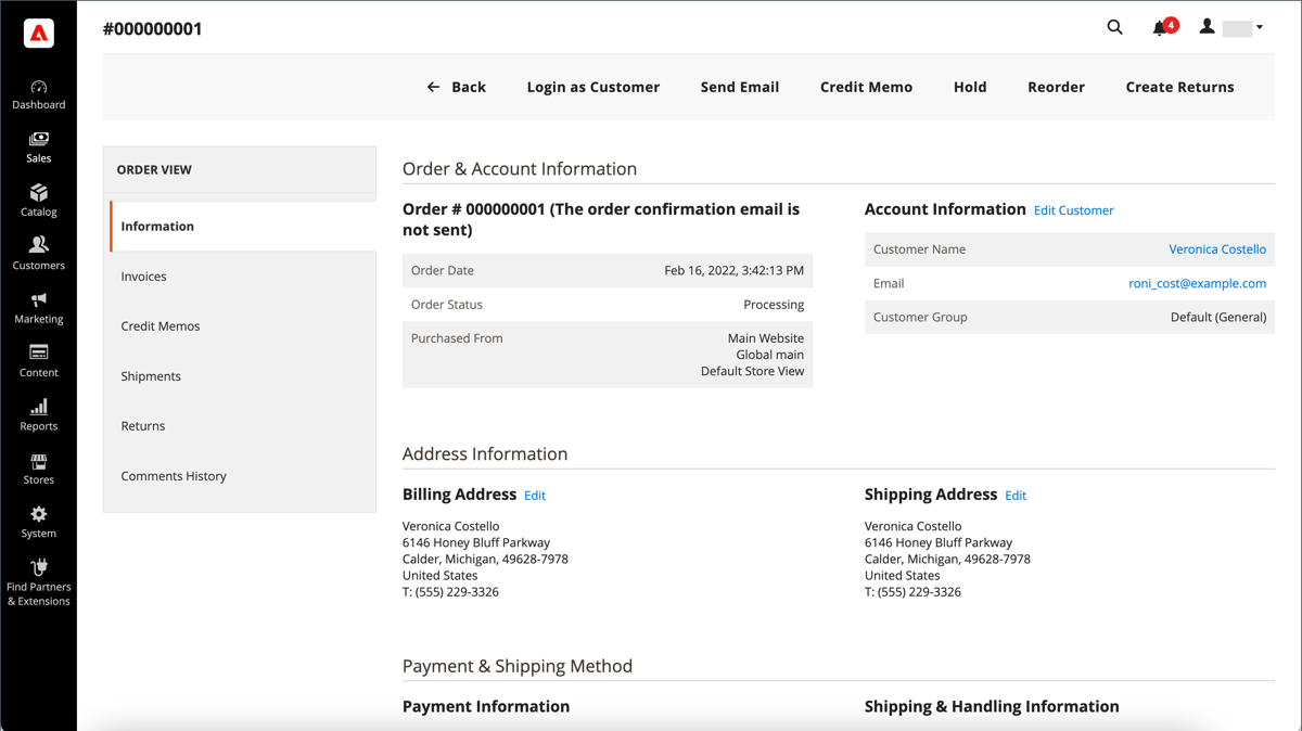 Order workflow and processing | Adobe Commerce