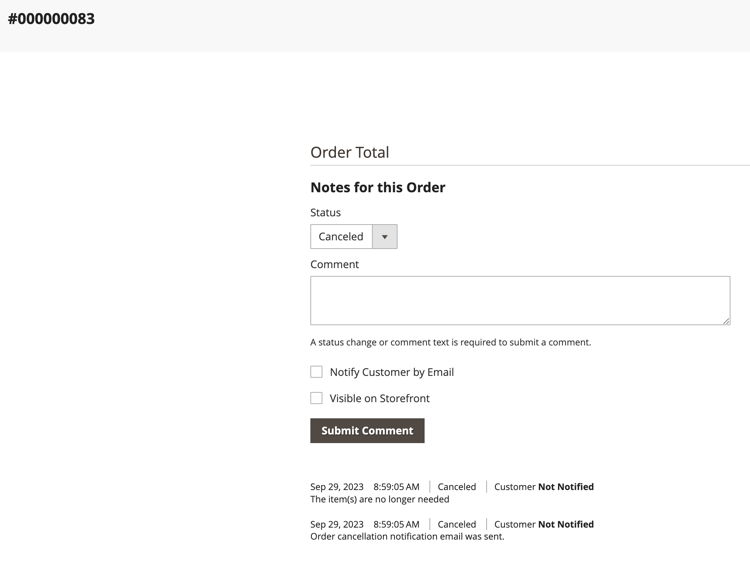 Storefront order management | Adobe Commerce