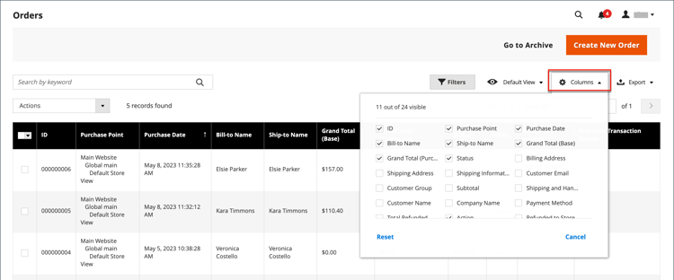 Orders | Adobe Commerce