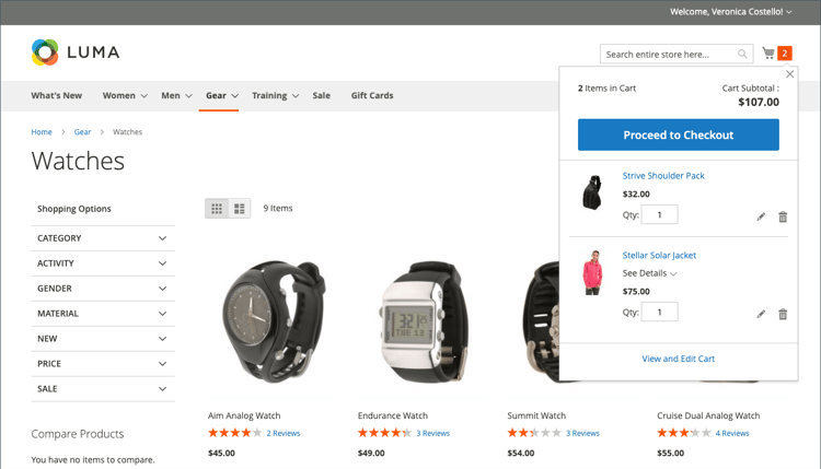 Cart configuration | Adobe Commerce