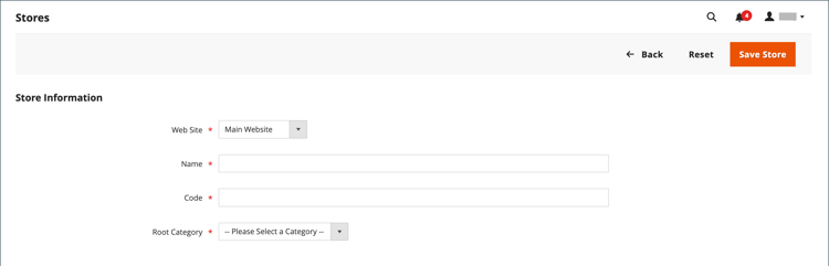 Store and site structure | Adobe Commerce