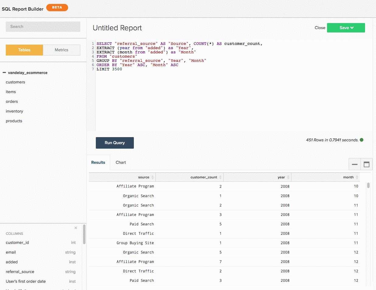 Using The Sql Report Builder Adobe Commerce