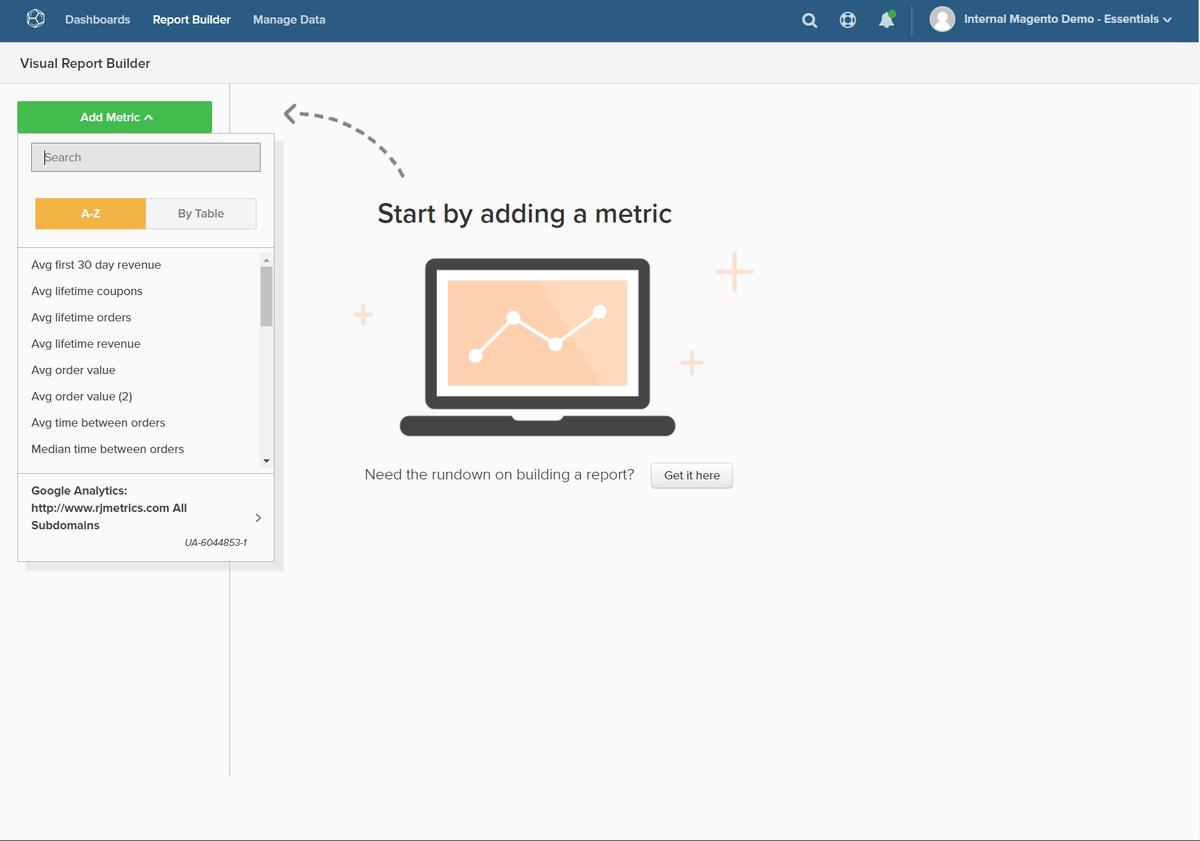 Visual Report Builder | Adobe Commerce
