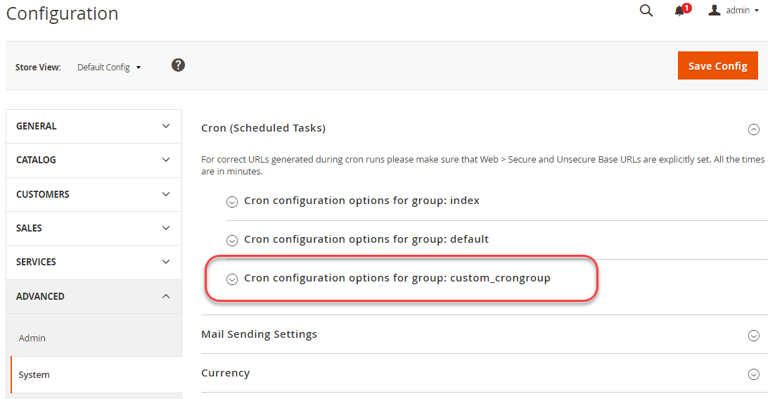 Configure a custom cron job and cron group (tutorial) | Adobe Commerce