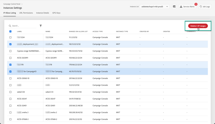 Ip Allow Listing Adobe Campaign