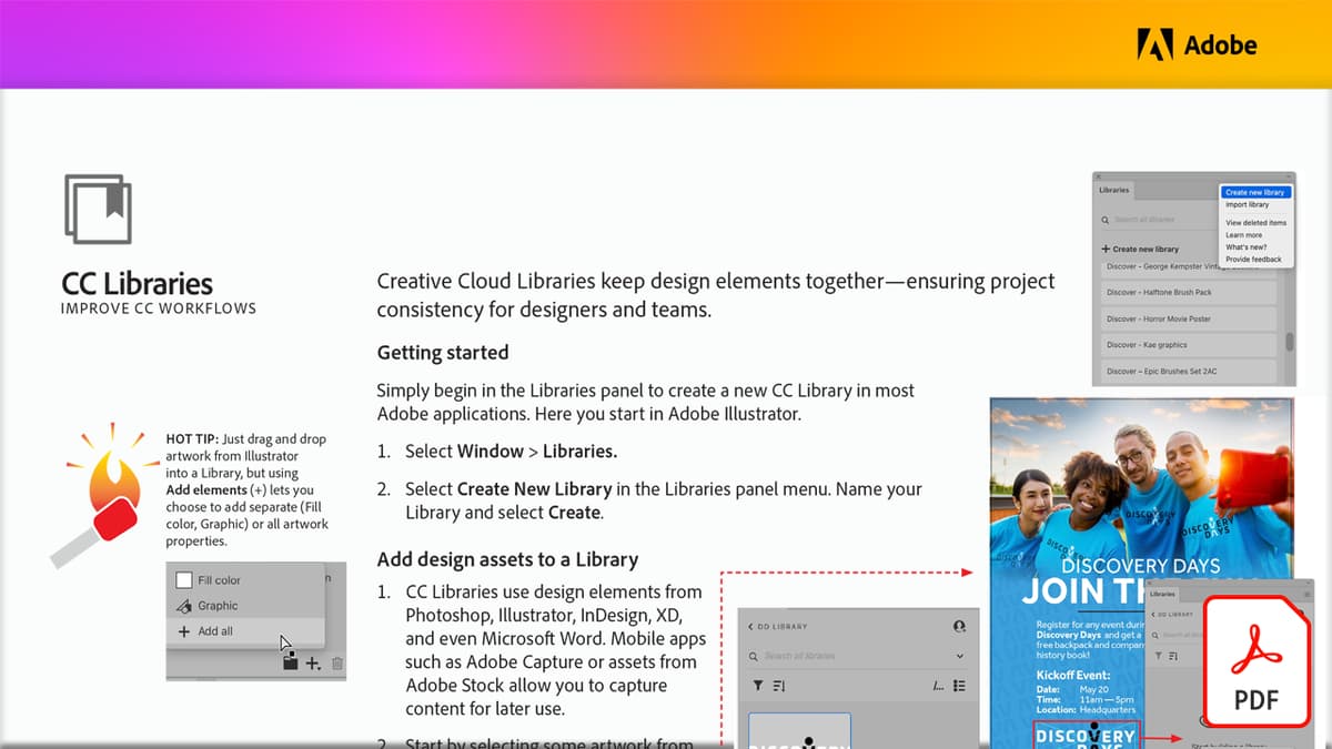 Improve CC workflows with CC Libraries | Adobe Creative Cloud