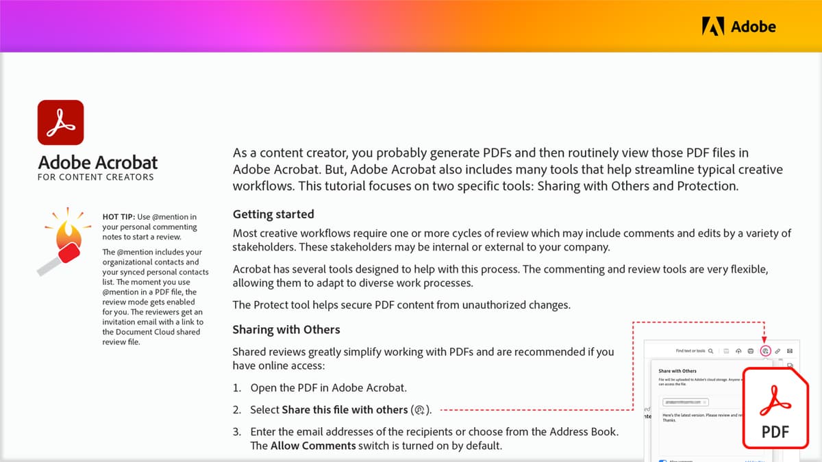 Acrobat for Content Creators | Adobe Creative Cloud