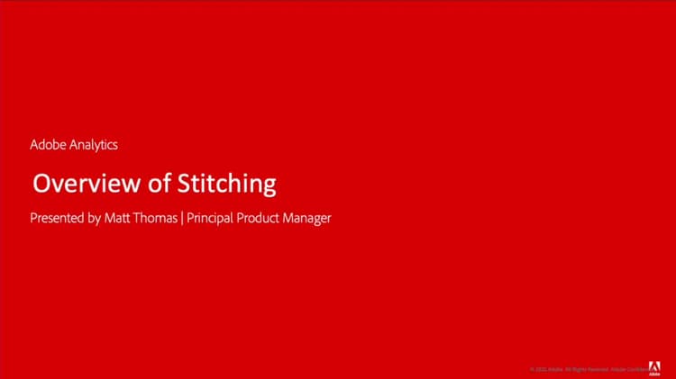 Overview of stitching | Adobe Customer Journey Analytics
