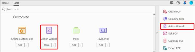 Action Wizard | Adobe Acrobat