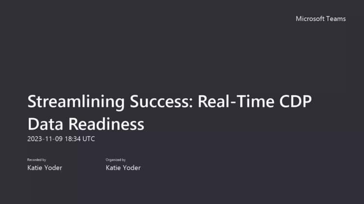 Real-time CDP Data Readiness | Adobe Real-Time Customer Data Platform