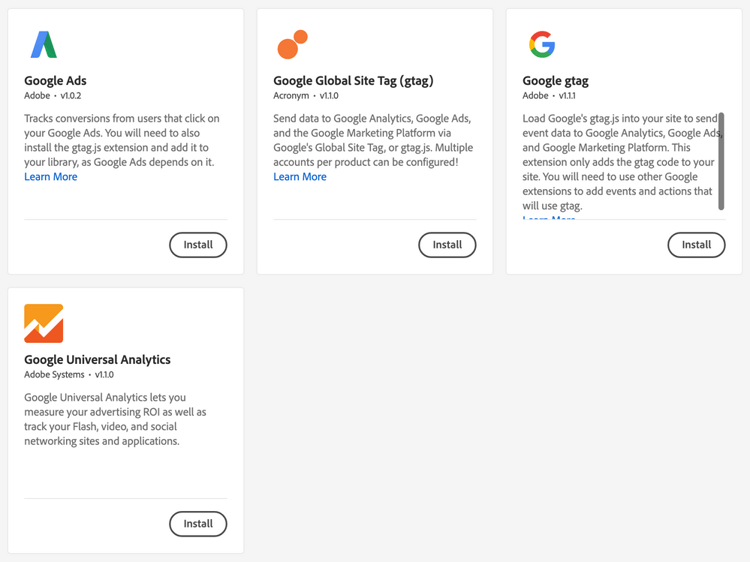 Discontinuation of Adobe-developed Google extensions | Adobe Analytics