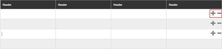 Tables in adaptive forms | Adobe Experience Manager