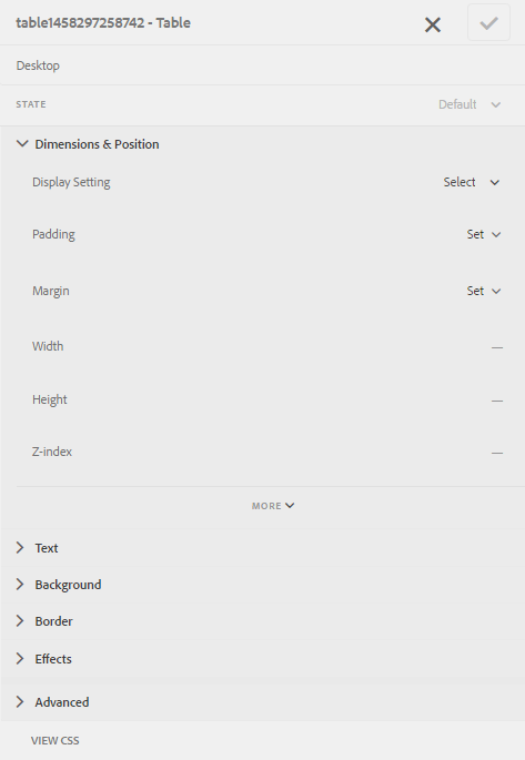 Tables in adaptive forms | Adobe Experience Manager