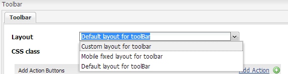 Creating custom toolbar layout | Adobe Experience Manager