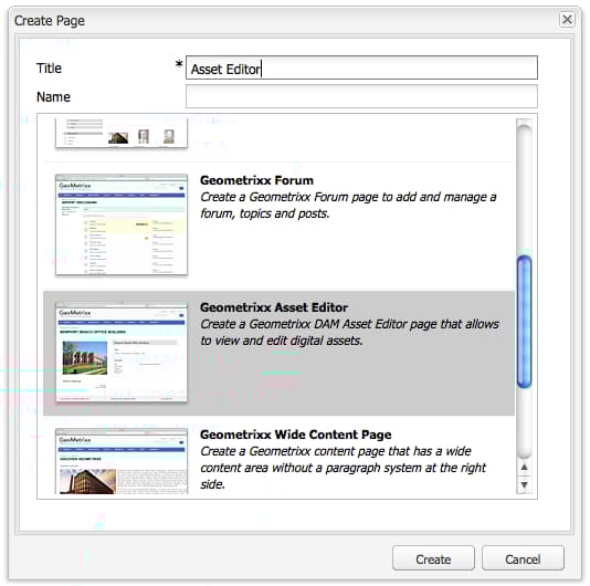 Create and configure Asset Editor pages | Adobe Experience Manager