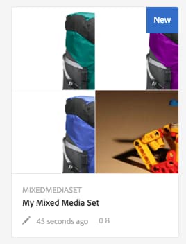 Mixed Media Sets | Adobe Experience Manager