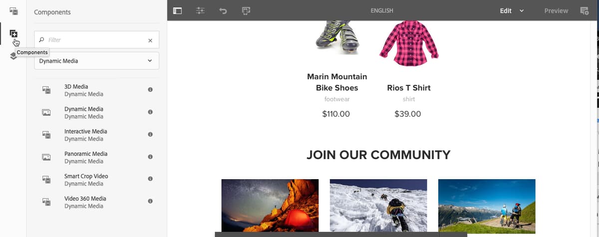Add Dynamic Media Assets to pages | Adobe Experience Manager