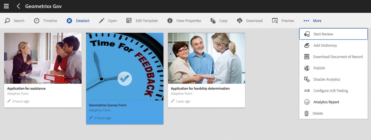View and understand AEM Forms analytics reports | Adobe Experience Manager