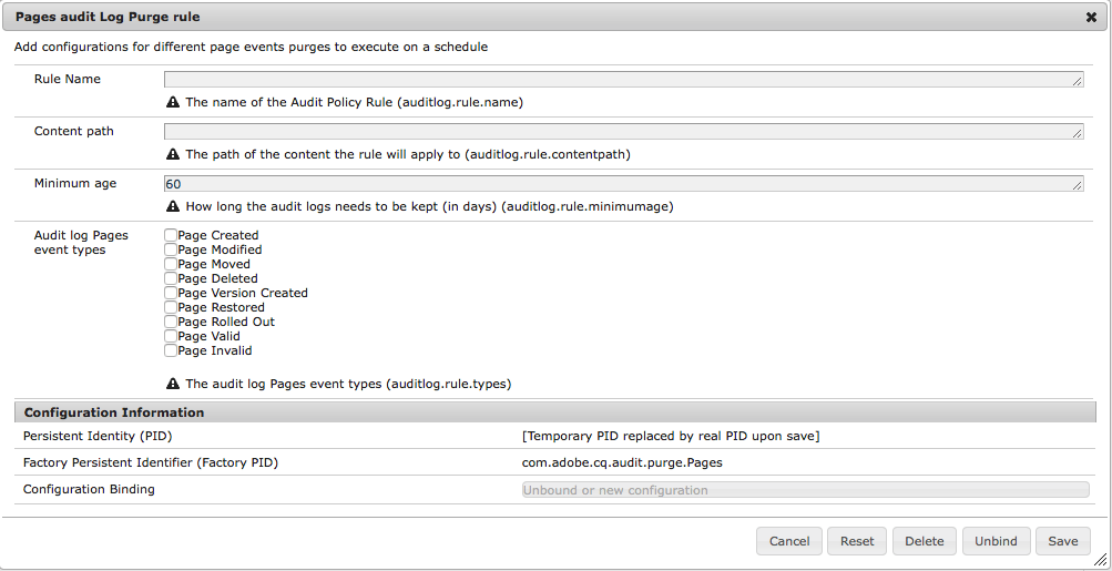 Audit Log Maintenance in AEM 6 | Adobe Experience Manager