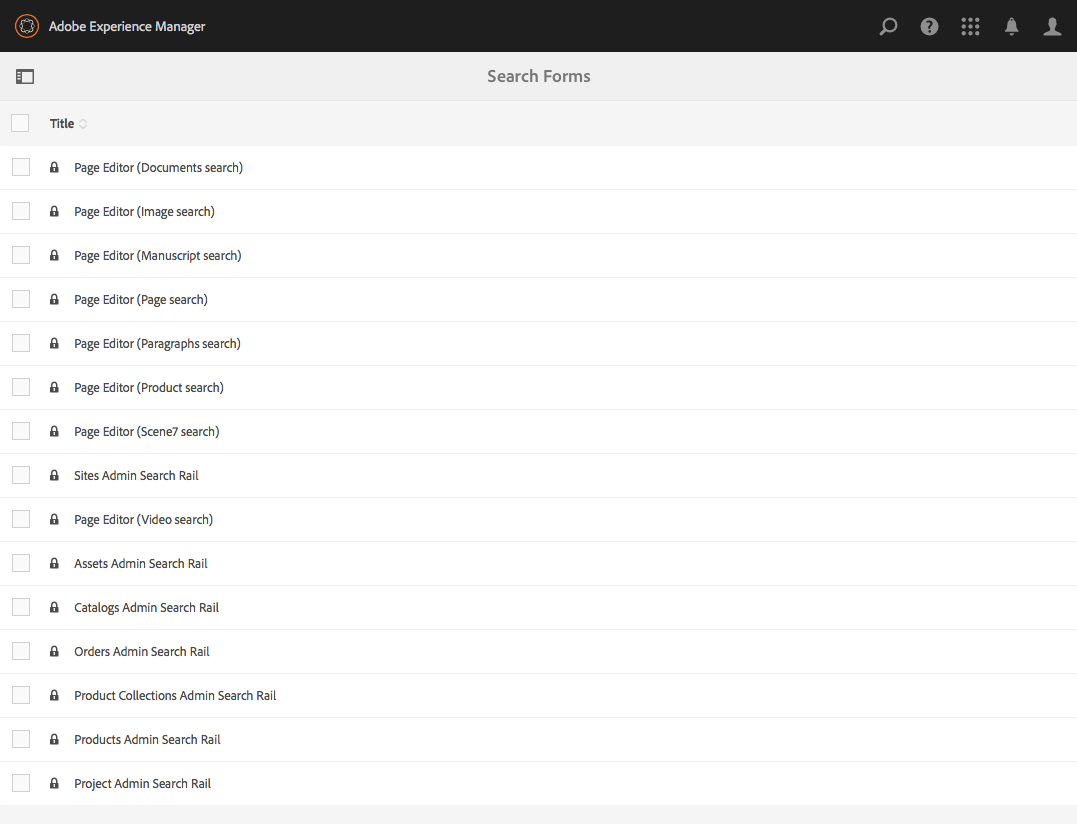 Configuring Search Forms | Adobe Experience Manager