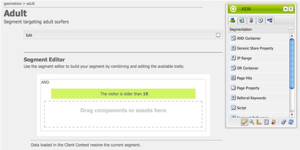 Configuring Segmentation | Adobe Experience Manager
