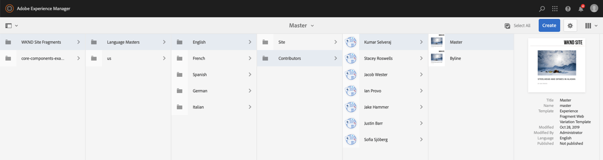 Experience Fragments | Adobe Experience Manager