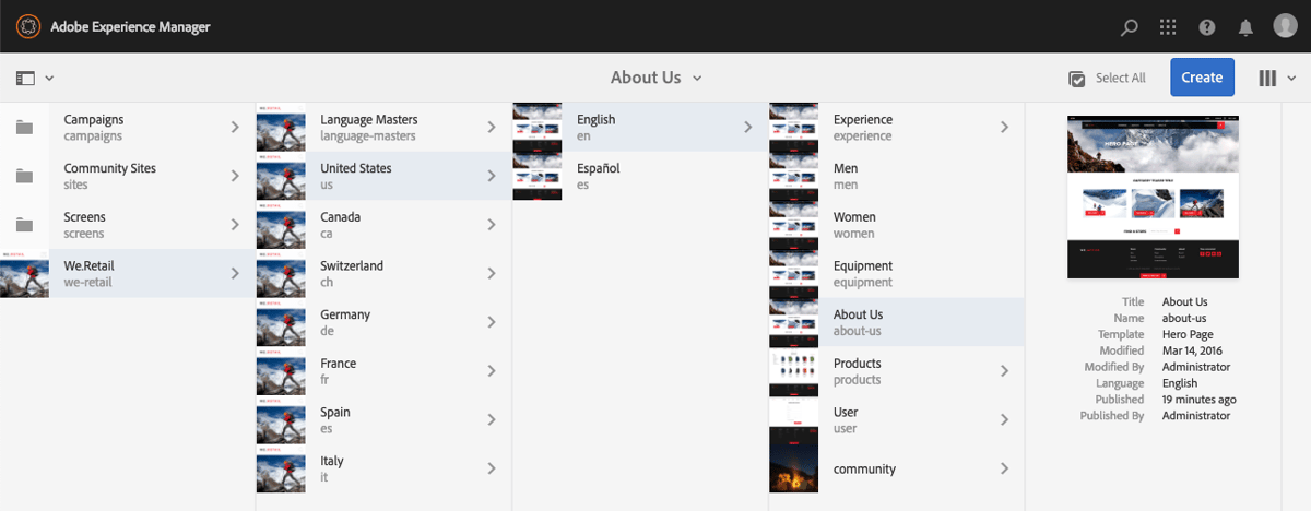 Authoring - the Environment and Tools in AEM | Adobe Experience Manager