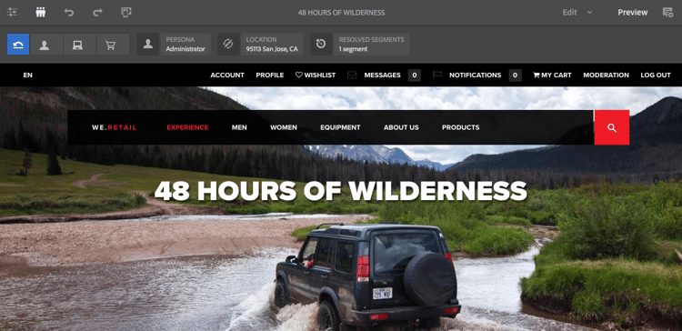 Previewing Pages Using Contexthub Data Adobe Experience Manager