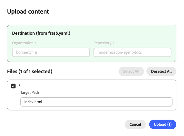 Experience Modernization Console | Adobe Experience Manager
