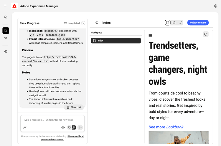 Experience Modernization Console | Adobe Experience Manager