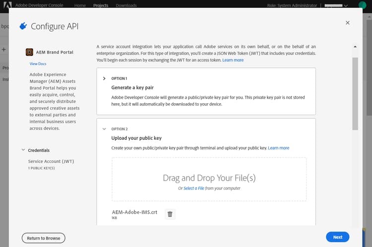 Configure AEM Assets as a Cloud Service with Brand Portal | Adobe ...
