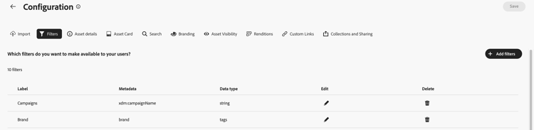Configure Content Hub user interface | Adobe Experience Manager