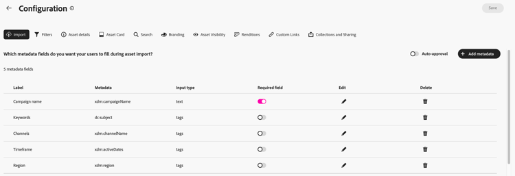 Configure Content Hub user interface | Adobe Experience Manager