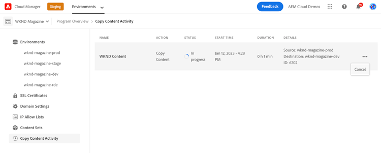 The Content Copy Tool | Adobe Experience Manager