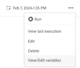 Configuring Pipeline Variables | Adobe Experience Manager
