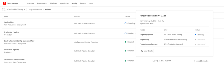 Managing Pipelines | Adobe Experience Manager