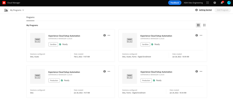 Access Cloud Manager | Adobe Experience Manager
