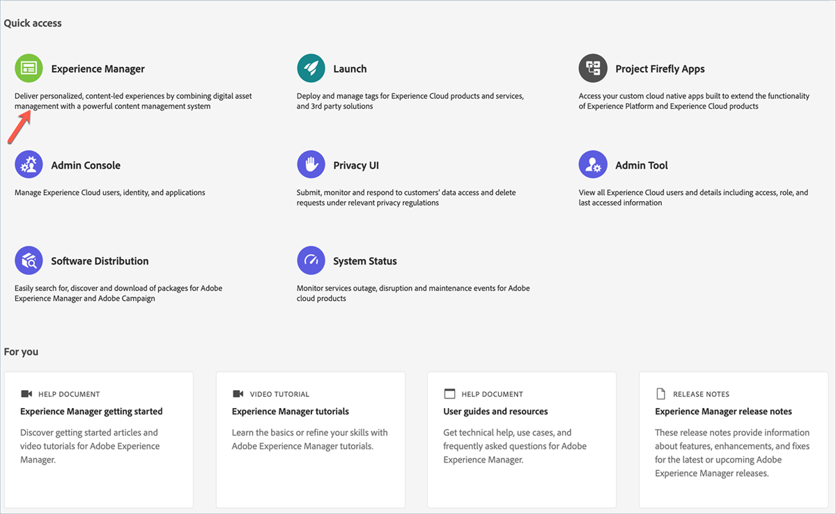 Using up Screens Content Provider | Adobe Experience Manager
