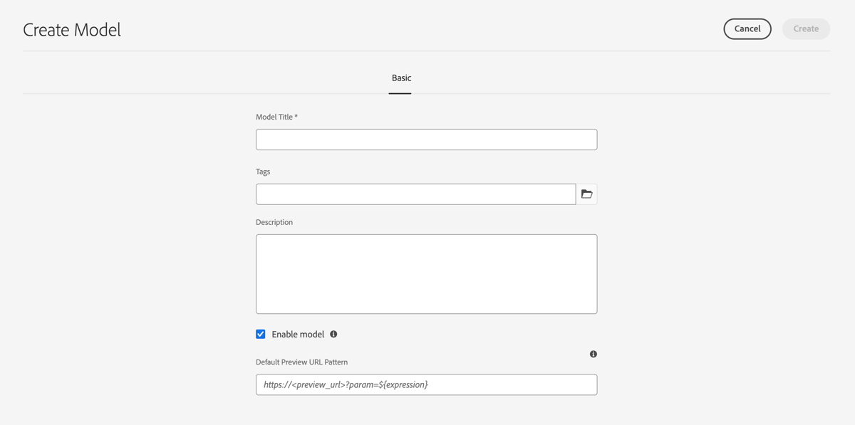 Content Fragment Models | Adobe Experience Manager