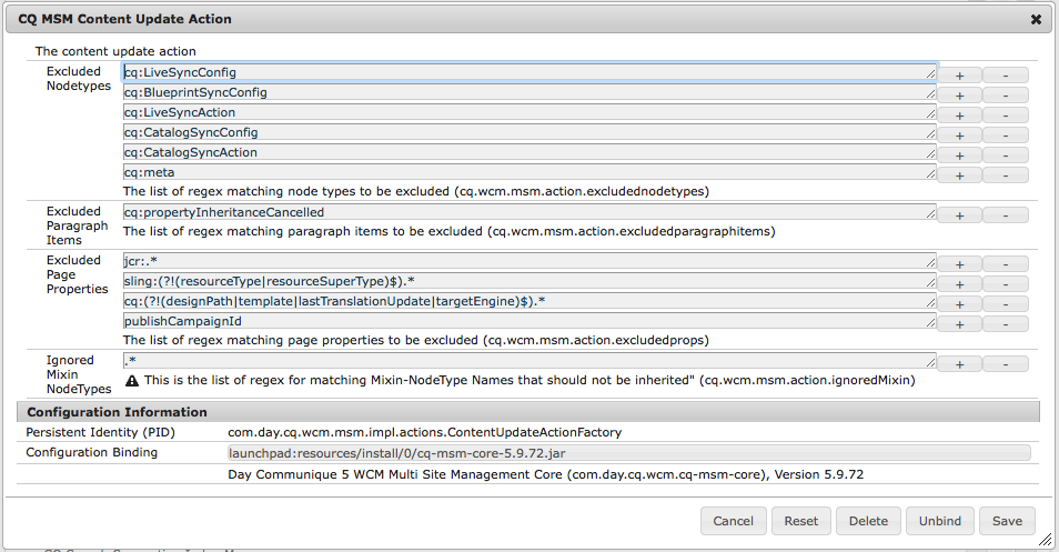 Configuring Live Copy Synchronization | Adobe Experience Manager