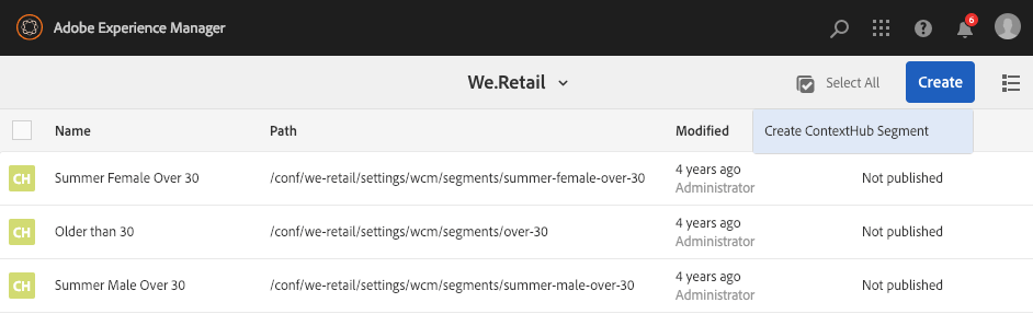 Managing Audiences | Adobe Experience Manager