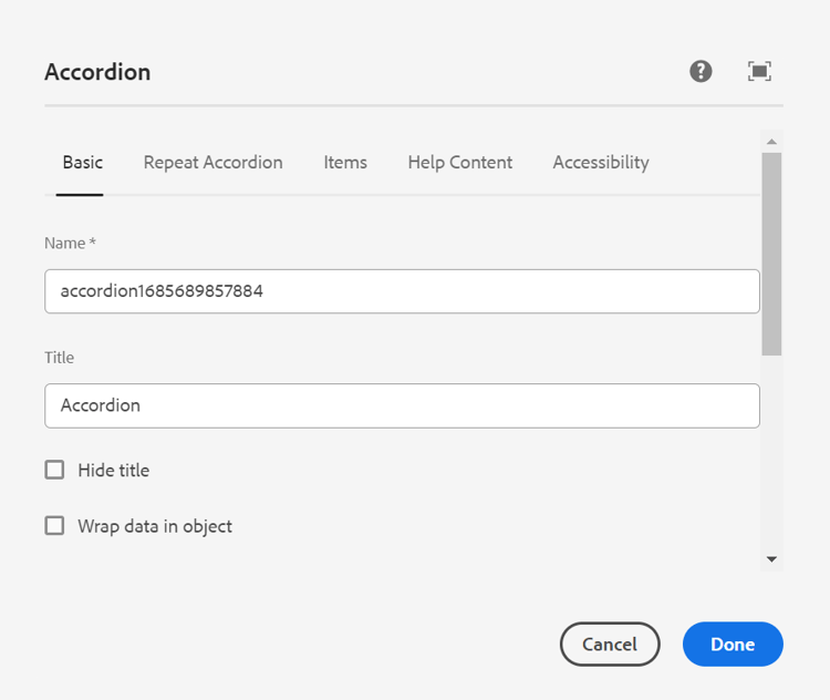 Adaptive Form Accordion | Adobe Experience Manager