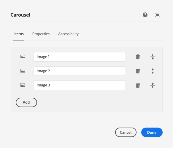 Carousel Component | Adobe Experience Manager
